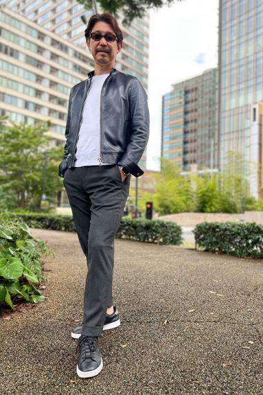 【40-50代向け】レザージャケットをきれいに着こなすコーディネート例 | シャツの専門店 ozie｜オジエ