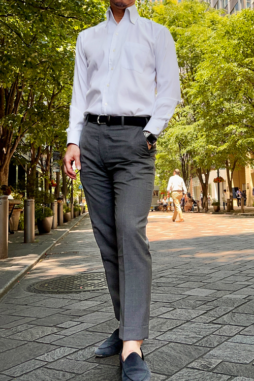 ozie|オジエ イタリアンカラー・スキッパー・コーデネート例2 | シャツの専門店 ozie｜オジエ